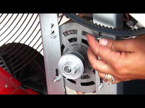 Motor and 2 In. Pulley for 36 In. and 42 In. Belt Drive Drum Fans ...